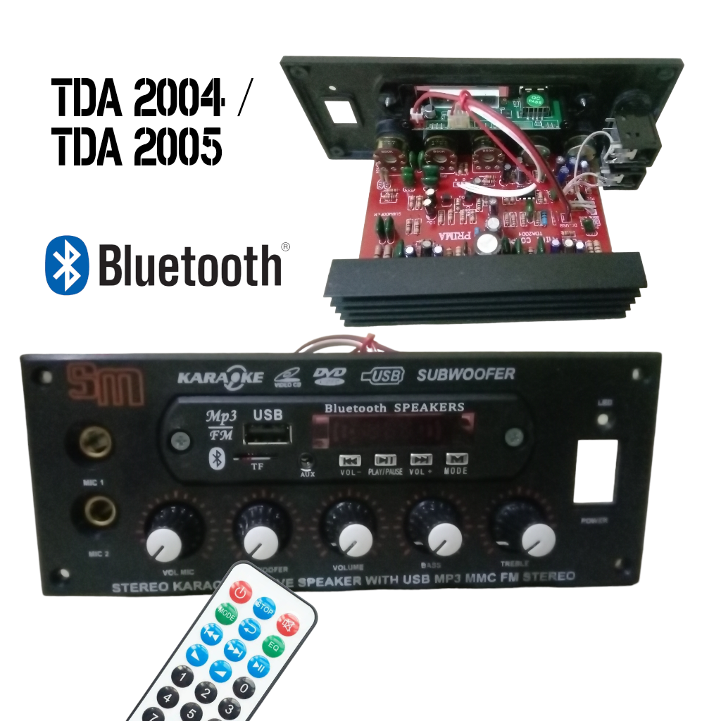 Power Aktif Speaker tda2004 tda2005 Stereo Mic karaoke | Lazada Indonesia