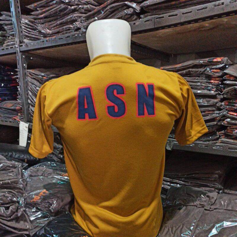 Kaos PNS Baju Kaos Coklat Pemda Kaos ASN Kaos Dinas Lapangan Pns Kaos ...