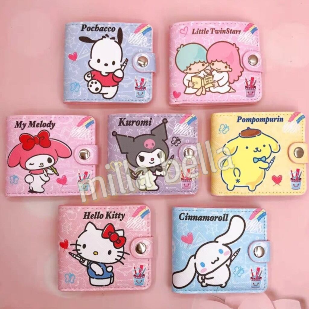 MB Dompet Klip PELANGI Kuromi Melody Cinnamoroll Pochacco Hello Kitty ...