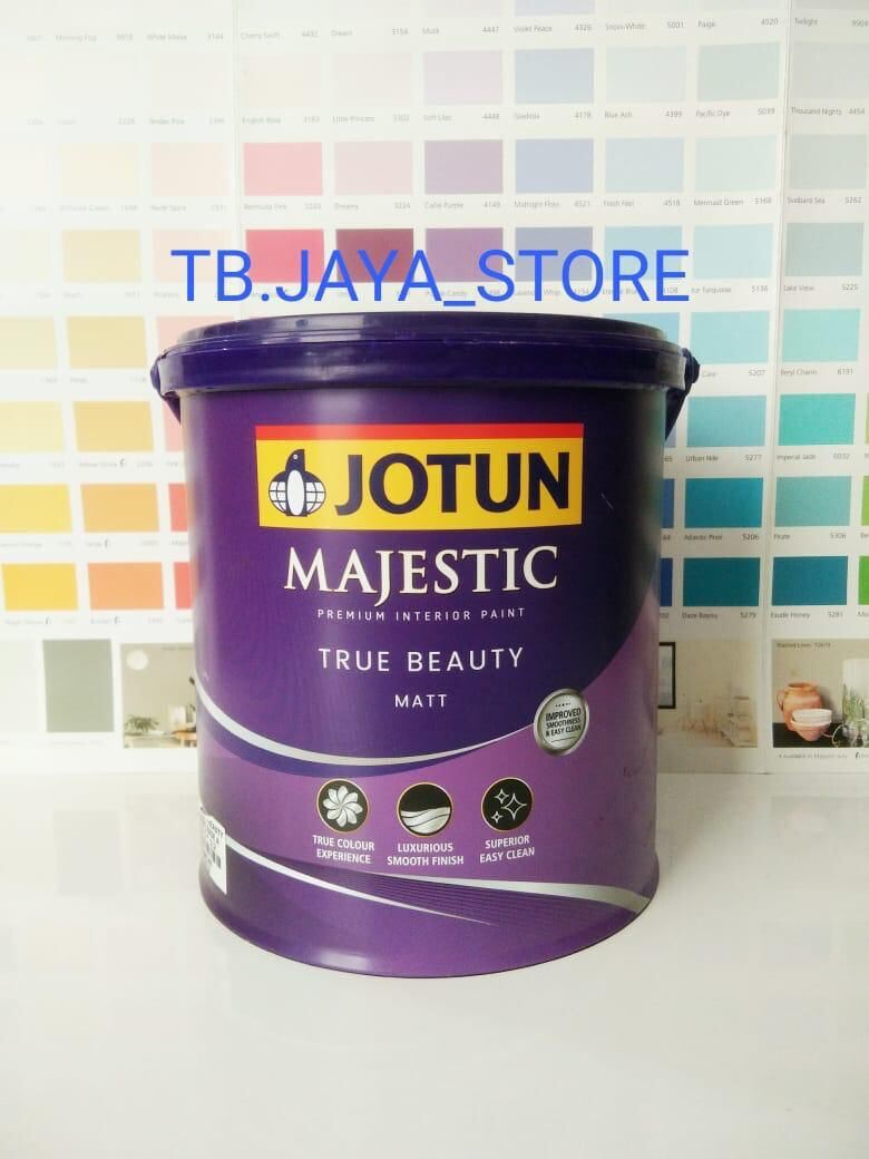 JOTUN MAJESTIC TRUE BEAUTY MATT 2.5L CAT TEMBOK TENDER GREY 1352 ...