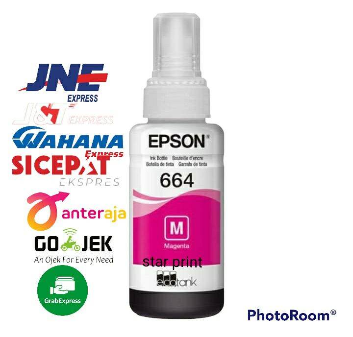Tinta Epson 664 Original Premium 1set C M Y BK Tinta EPSON T664 T-664 T 664 T6641 T6642 Original ...