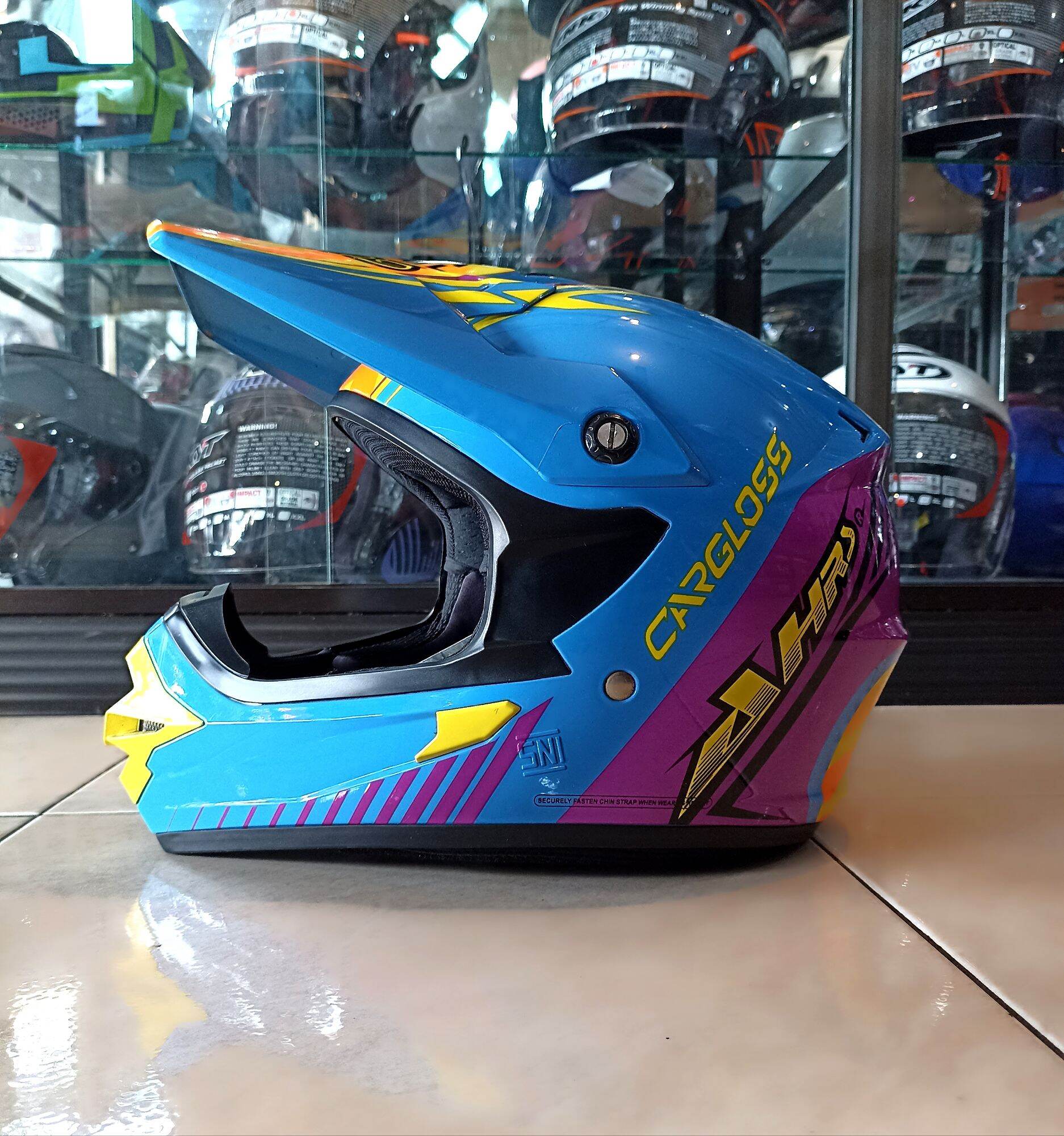 Helm Cross Bike Cargloss Motor Cross Former Cargloss Original | Lazada ...