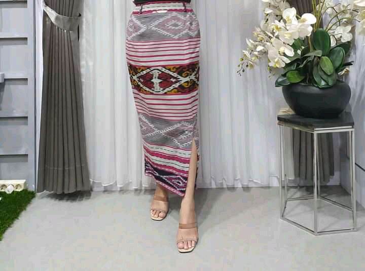 Rok tenun panjang, rok kebaya tenun belahan depan, rok span | Lazada Indonesia