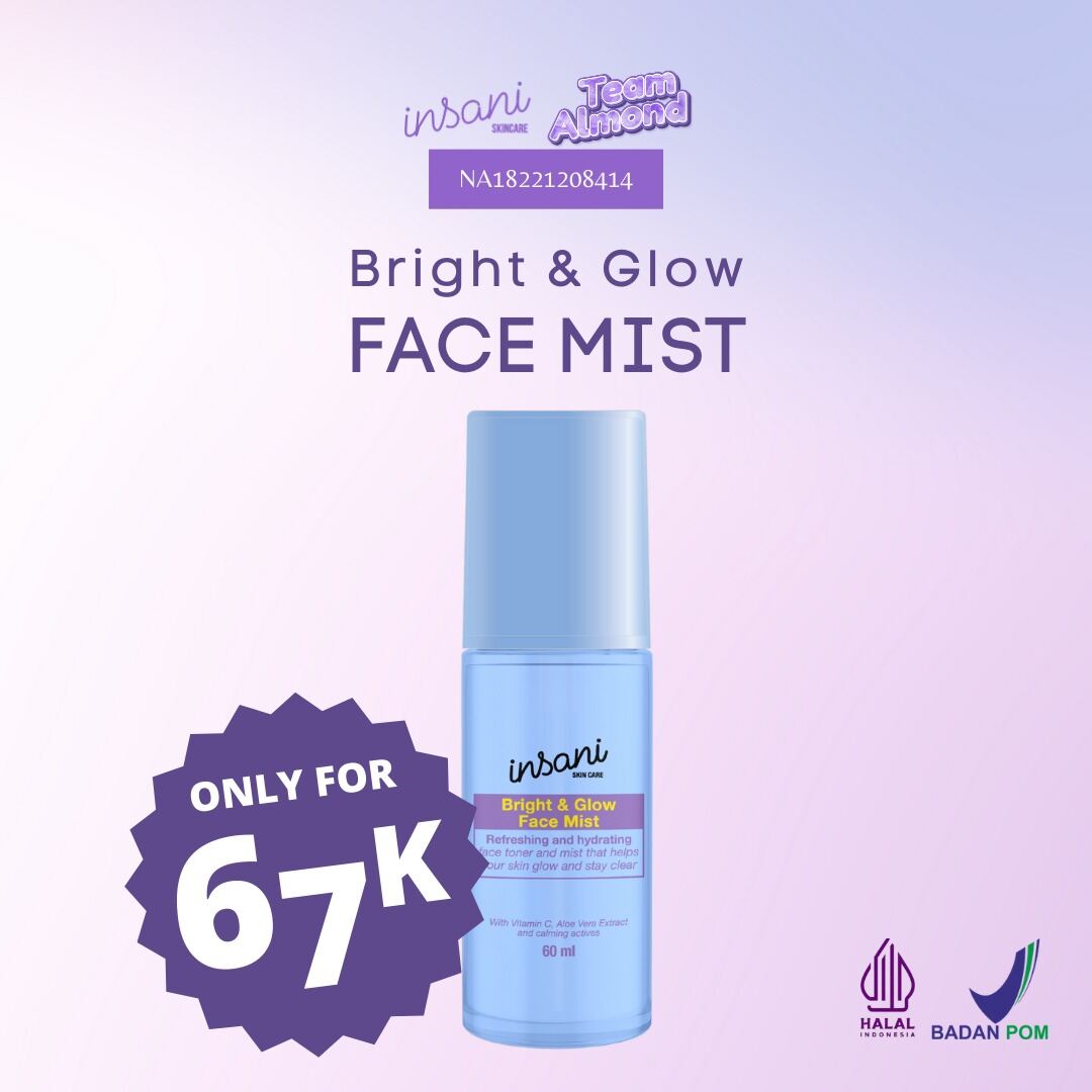FACE MISK BRIGHT & GLOW INSANI SKINCARE | Lazada Indonesia