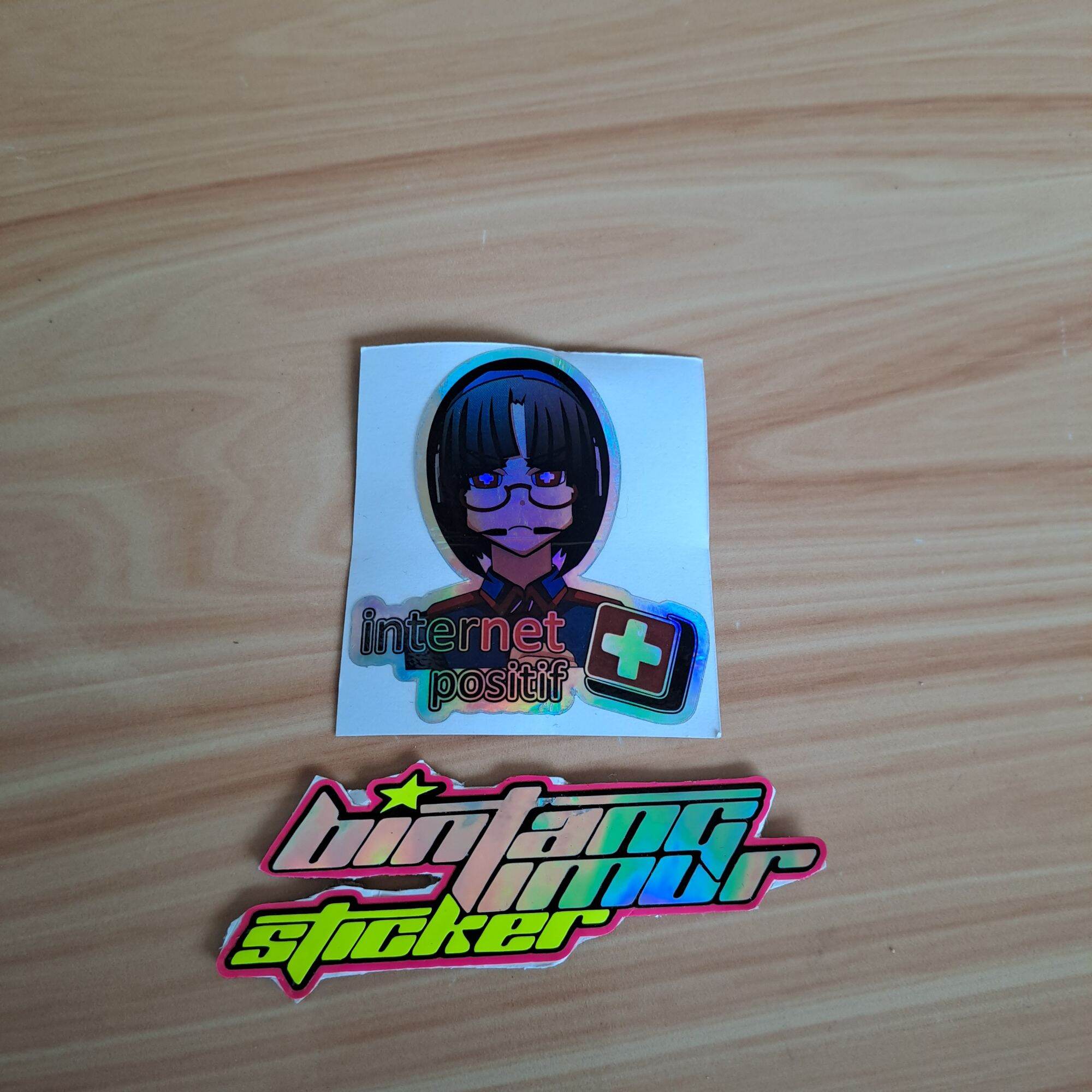 STICKER STIKER GAMBAR ANIMASI INTERNET POSITIF PRINTCUT | Lazada Indonesia