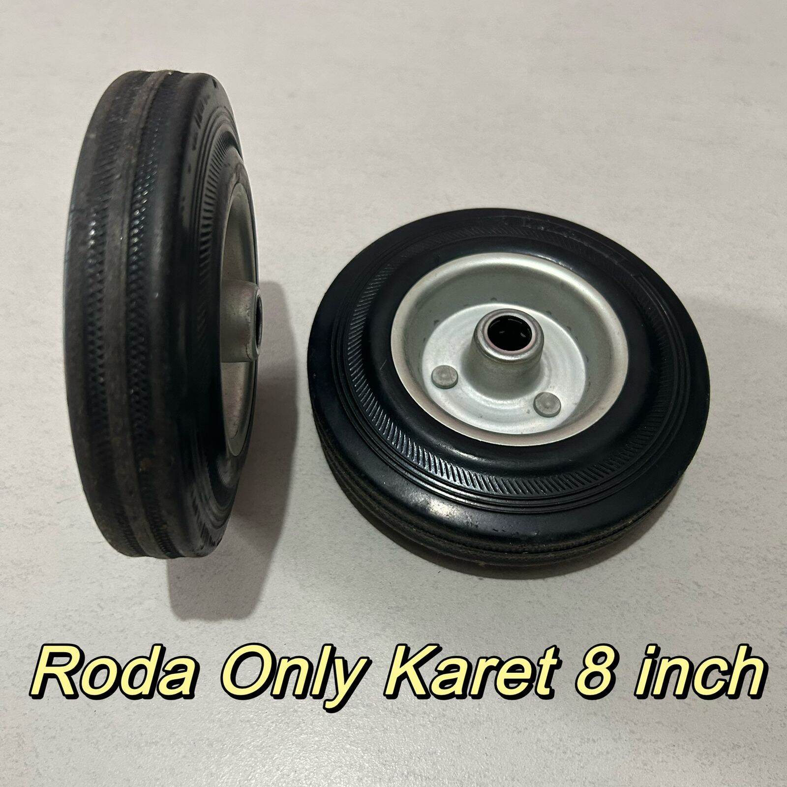 Roda Karet Onli 8 inch / Roda Troli / Roda Karet / Roda Lori | Lazada ...