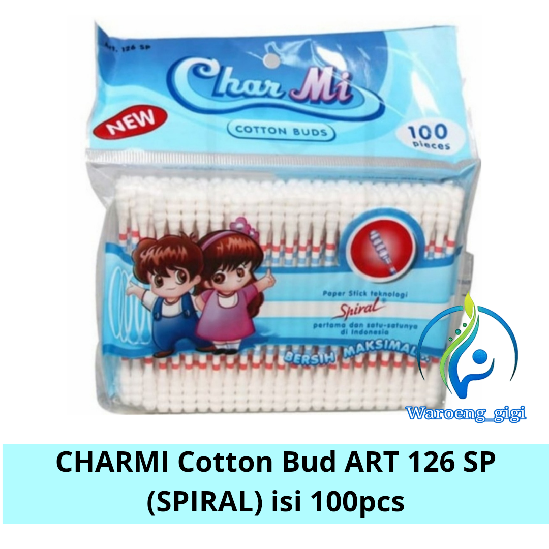 Charmi Cotton Bud Cotron Buds ART 126 SP Spiral isi 100pcs | Lazada ...