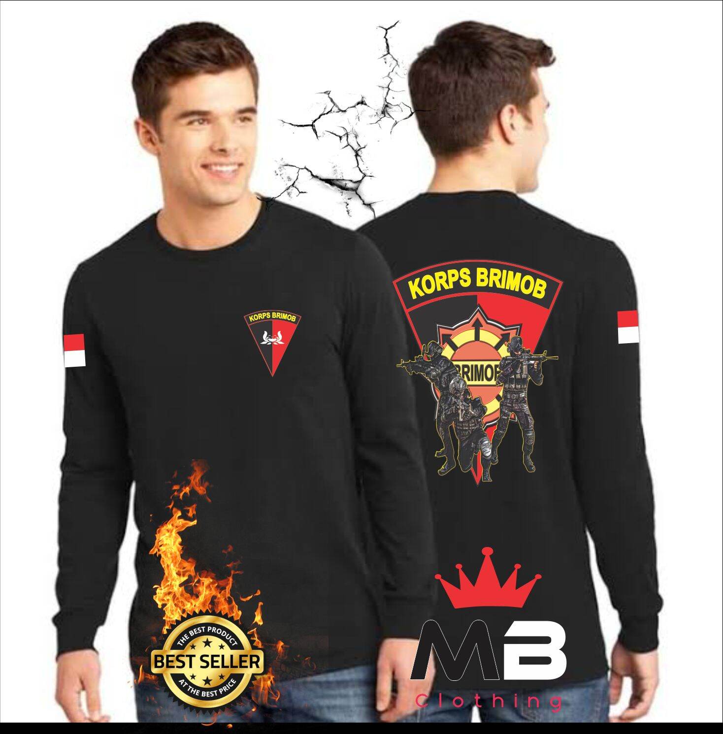 Kaos Korps Brimob Premium / Baju Kaos Oblong Cowok / Baju Korps Brimob ... Kaos Korps Brimob Premium / Baju Kaos Oblong Cowok / Baju Korps Brimob ...