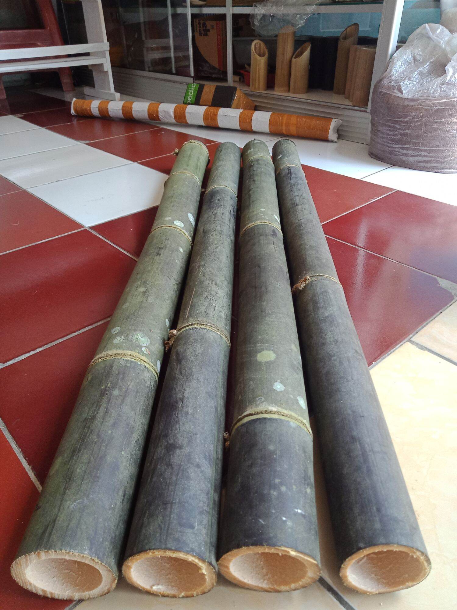 bambu hitam asli 2 meter diameter ± 5 cm | Lazada Indonesia