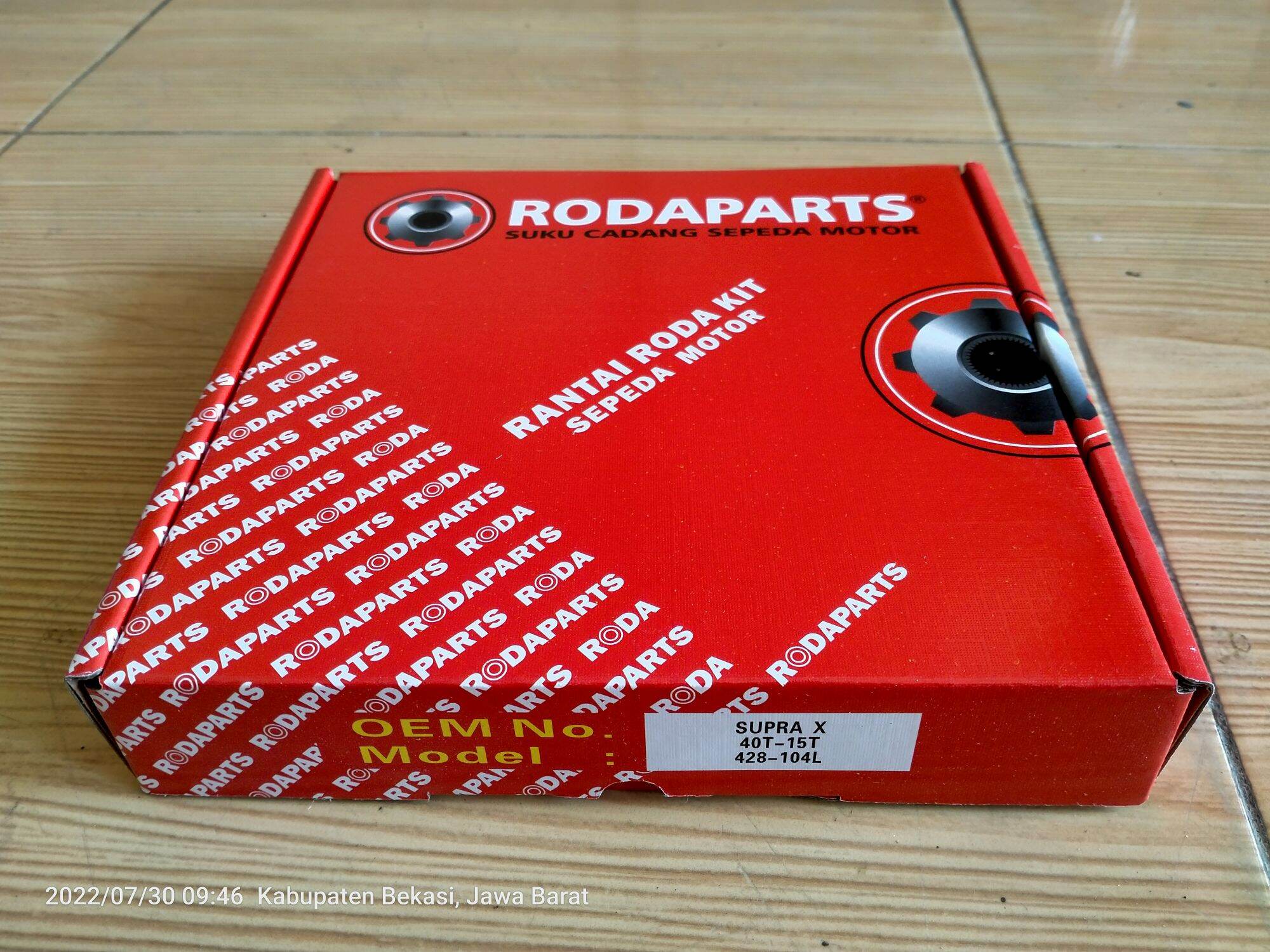 Gear Set Supra Fit Lama 40T-15T 428H-104L Girset Supra X, Astrea Grand ...