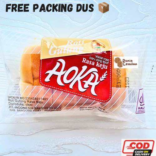 [TERMURAH!] Roti Gulung AOKA 60gr - Roti Aoka Aneka Rasa Murah Enak ...