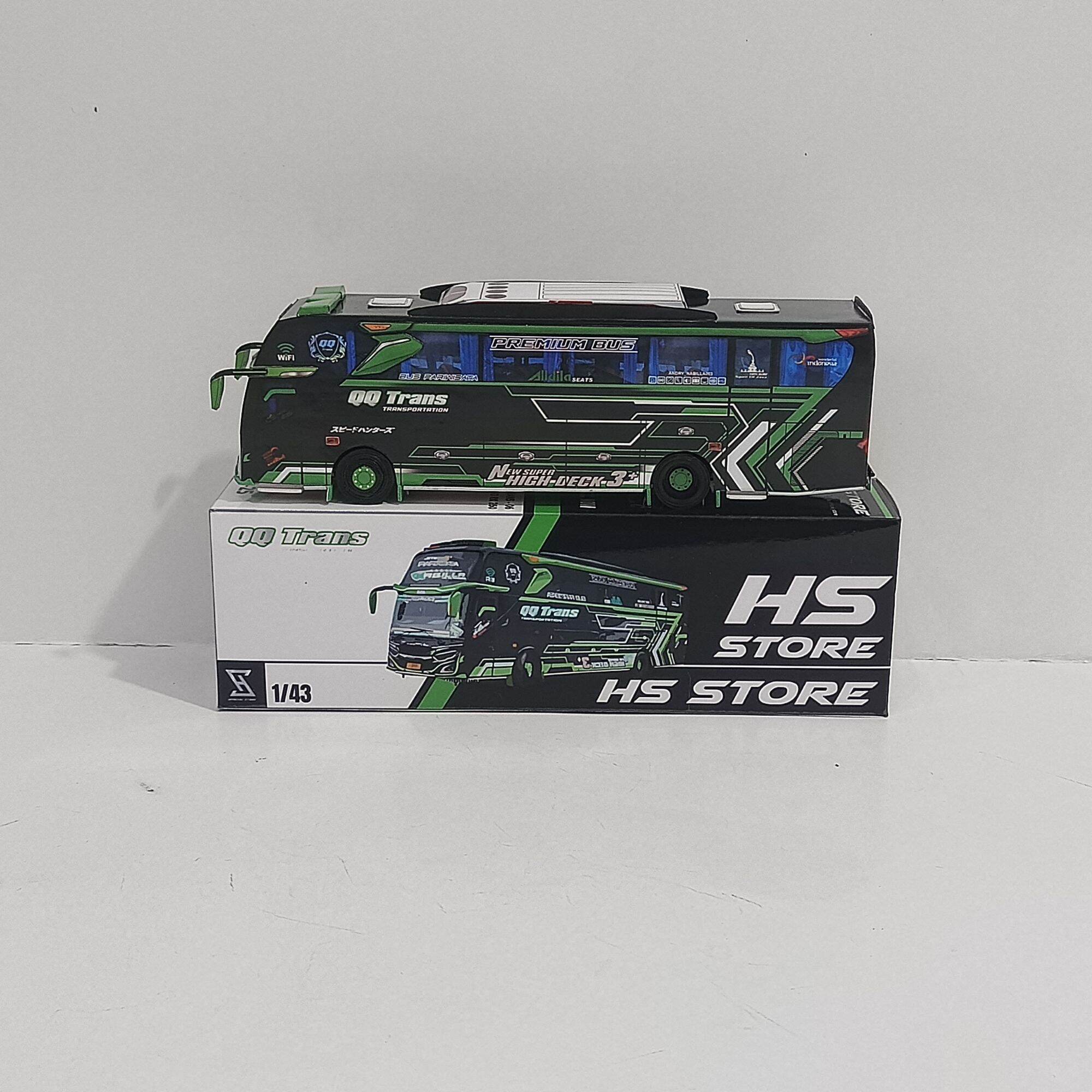 miniatur papercraft bus qq trans nabila skala 50 | Lazada Indonesia