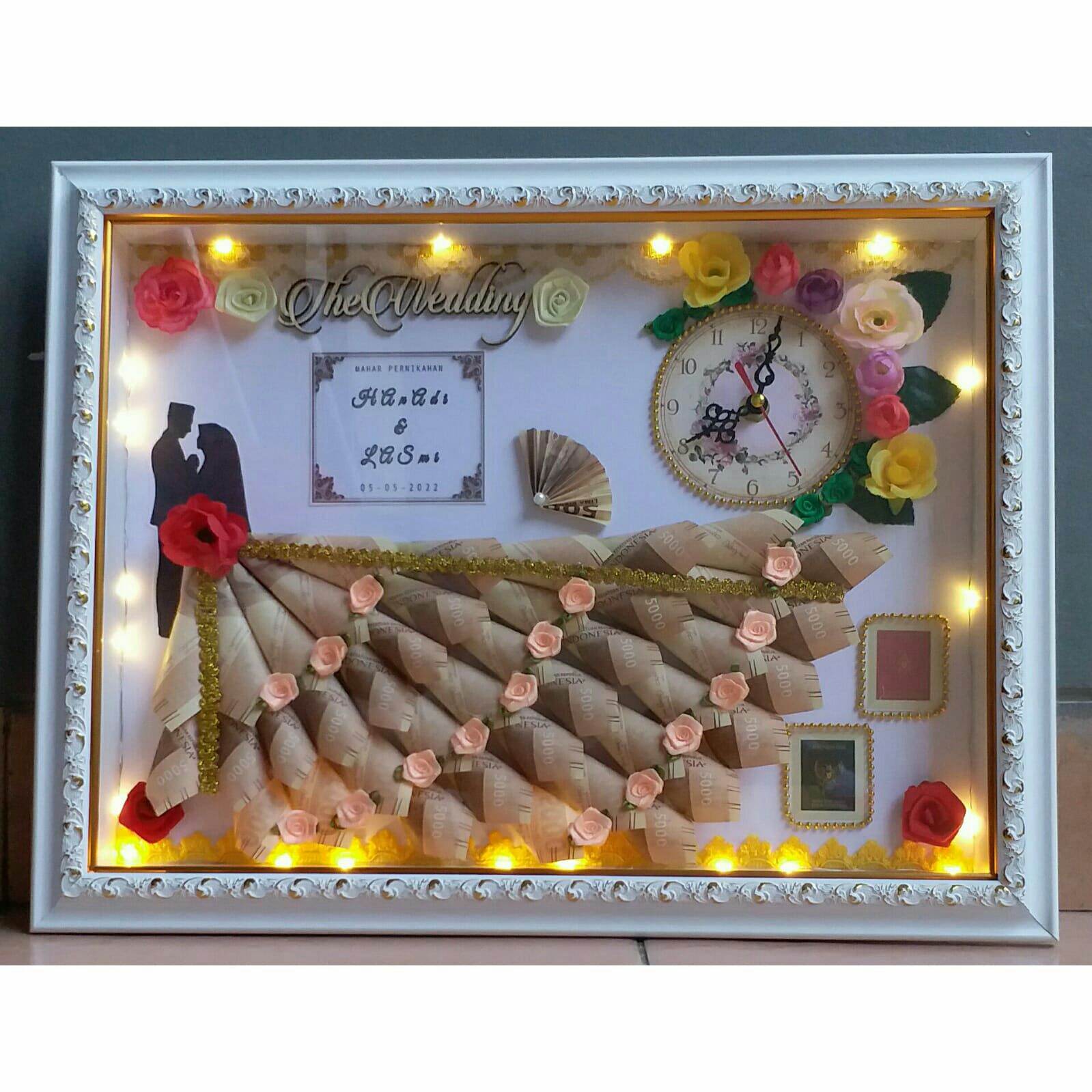 FRAME PAKET MAHAR PERNIKAHAN /MAHAR GAUN SILUET PENGANTIN | Lazada ...