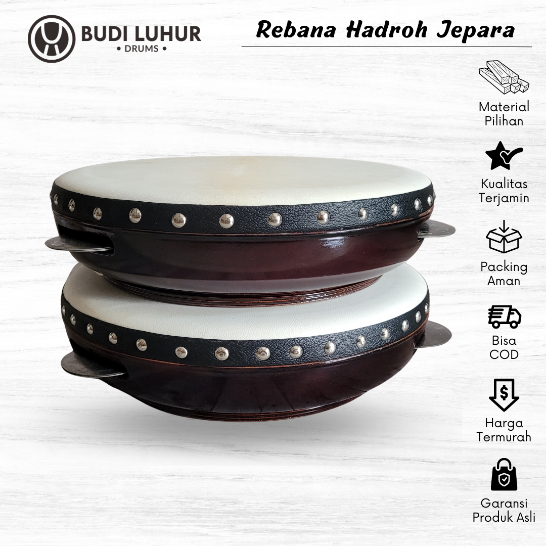 Alat Musik Hadroh Rebana Terbang Banjari Jumbo Diameter 30cm Kualitas ...