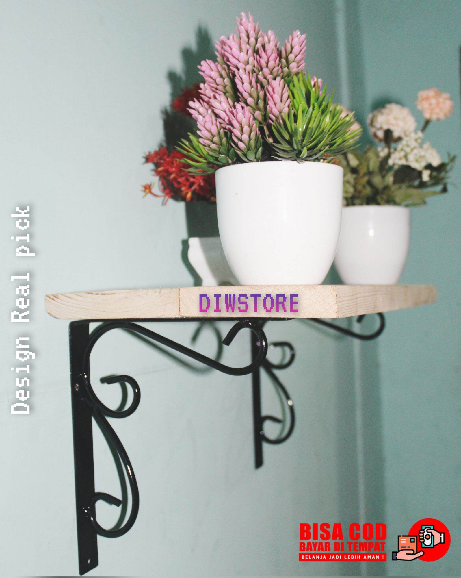 RAK BESI SIKU SUSUN RAK GANTUNG RAK BESI AMBALAN RAK DINDING SERBAGUNA ...