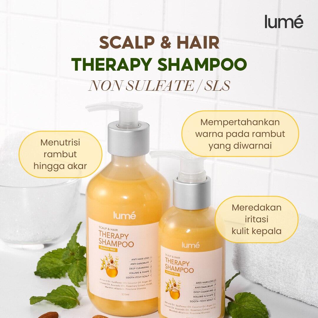 Lume Hair & Scalp Therapy Shampoo Shampo Rambut Lumecolors Sampo ...