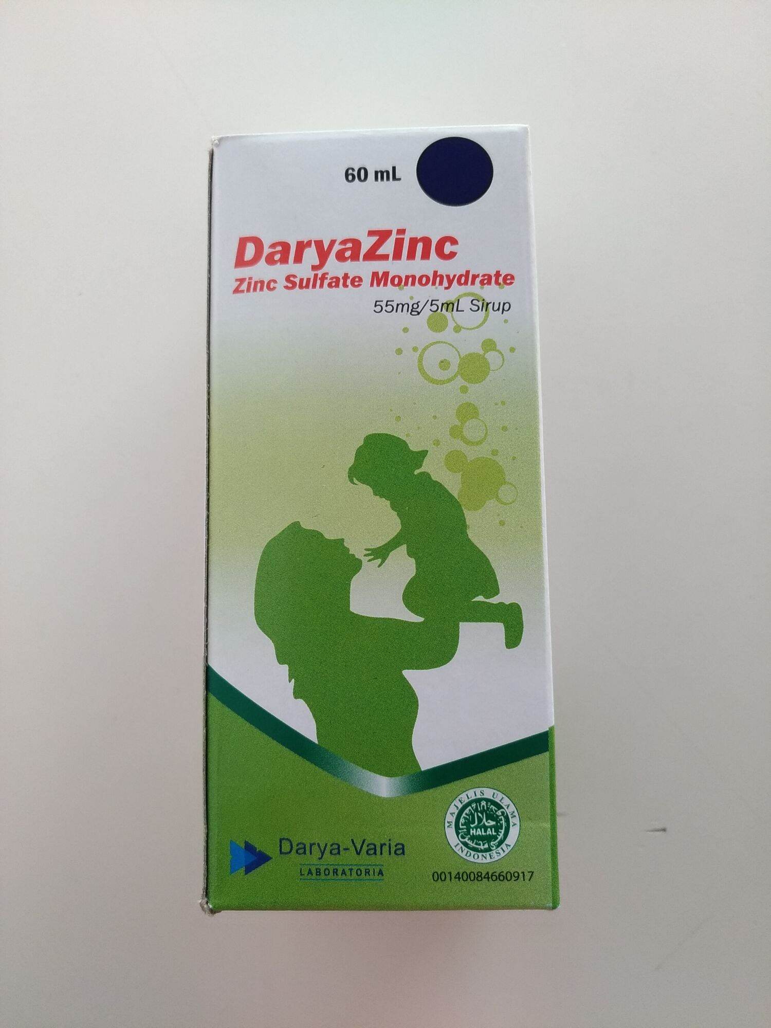 Daryazinc sirup 60 ml syrup 60ml zinc sulfate monohydrate 20mg/5ml ...