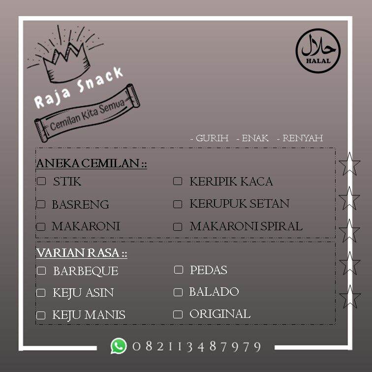 Toko Online Resmi Raja Snack Bekasi | Lazada.co.id