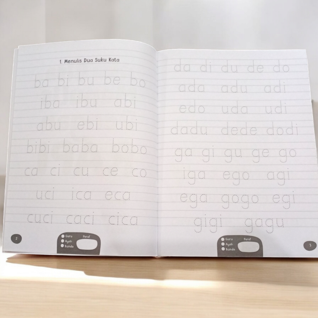 buku latihan menulis dengan rapi plus menulis tegak bersambung (19×26cm ...