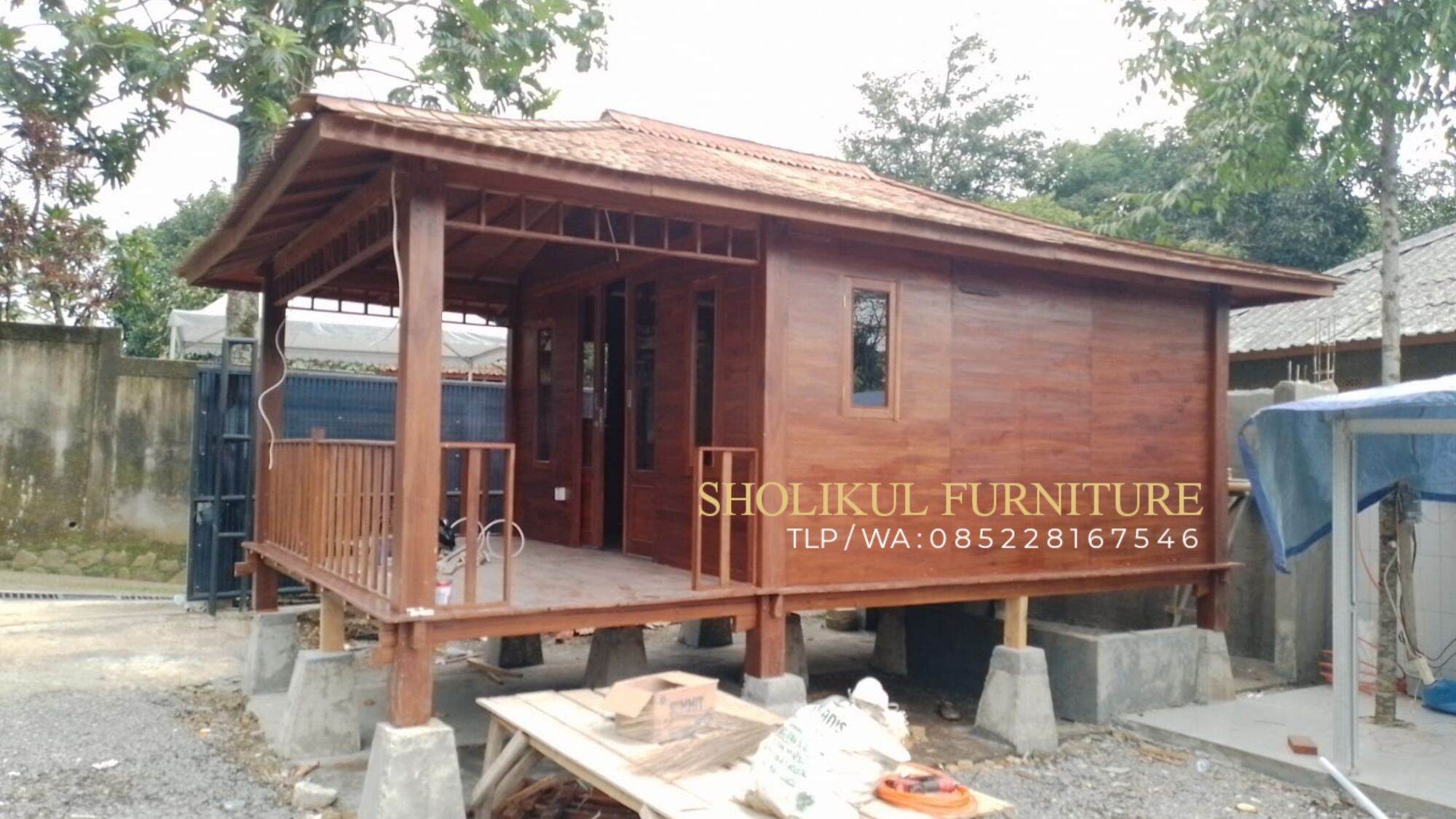 Rumah Kebun 4m x 6m kayu jati lokal | Lazada Indonesia
