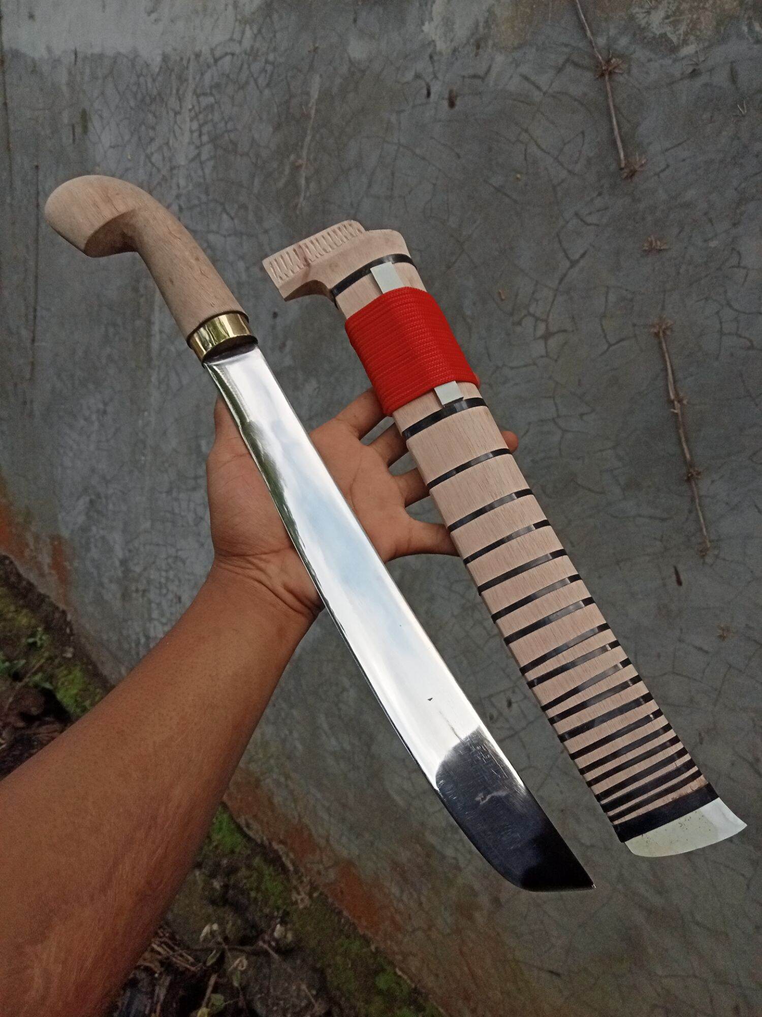 golok khas Banten bilah model kembang kacang | Lazada Indonesia