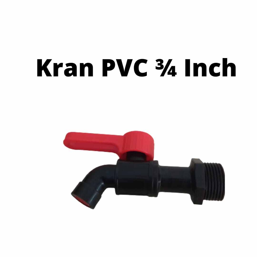 Kran 3/4" Plastik / Kran PVC 3/4 inch / Keran Air Plastik / Kran Air ...
