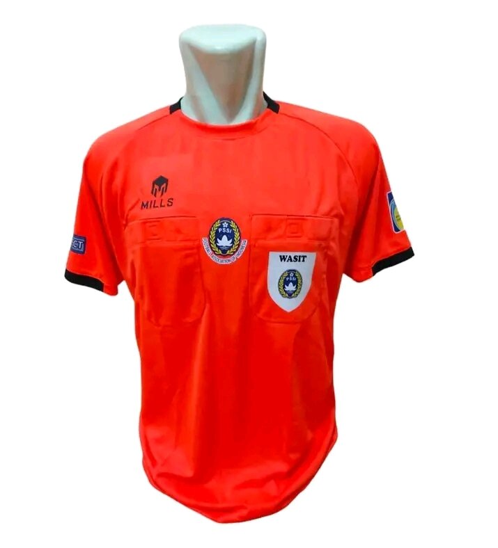 baju wasit mils logo dada dan saku | Lazada Indonesia