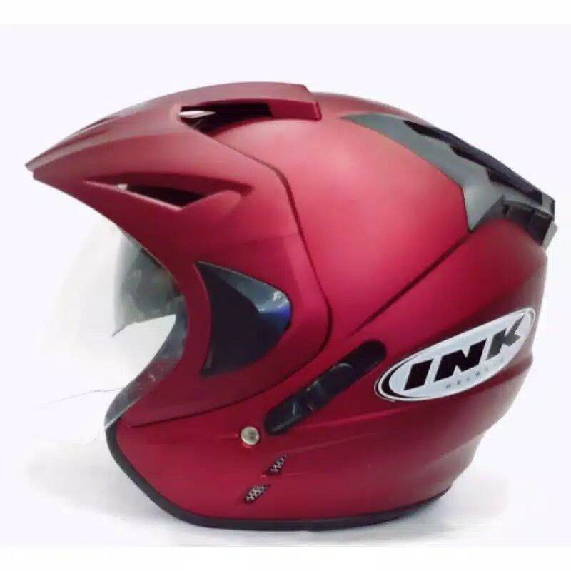 INK HELM DOUBLE VISOR MERK BMT BER SNI | Lazada Indonesia