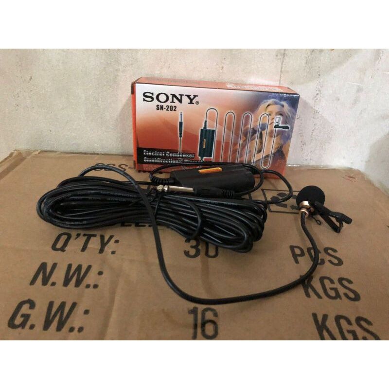 Mic Microphone Jepit Clip On Sony Mik Mikrophone Imam Ceramah - SN 202 | Lazada Indonesia