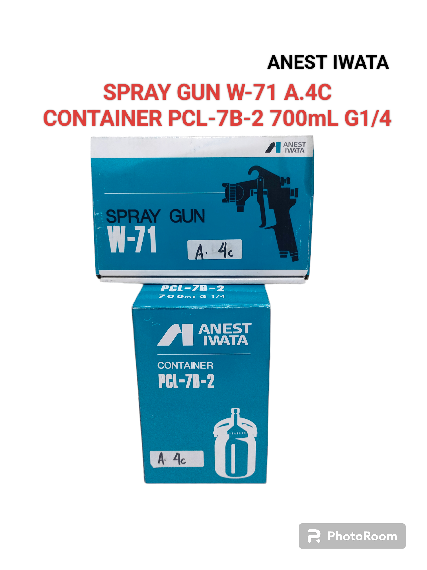 ANEST IWATA Spray Gun W-71 A.4C + CONTAINER PCL-7B-2 700mL G 1/4 | Lazada Indonesia