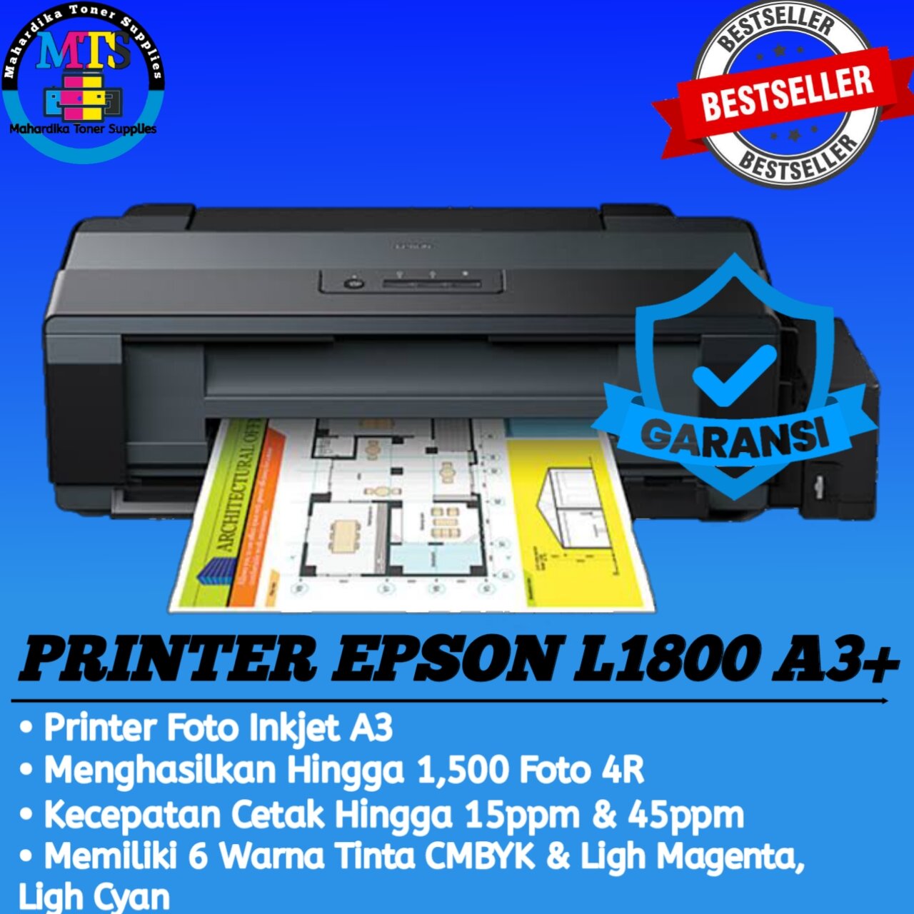 Epson Printer L1800 A3 Photo Ink Tank | Lazada Indonesia