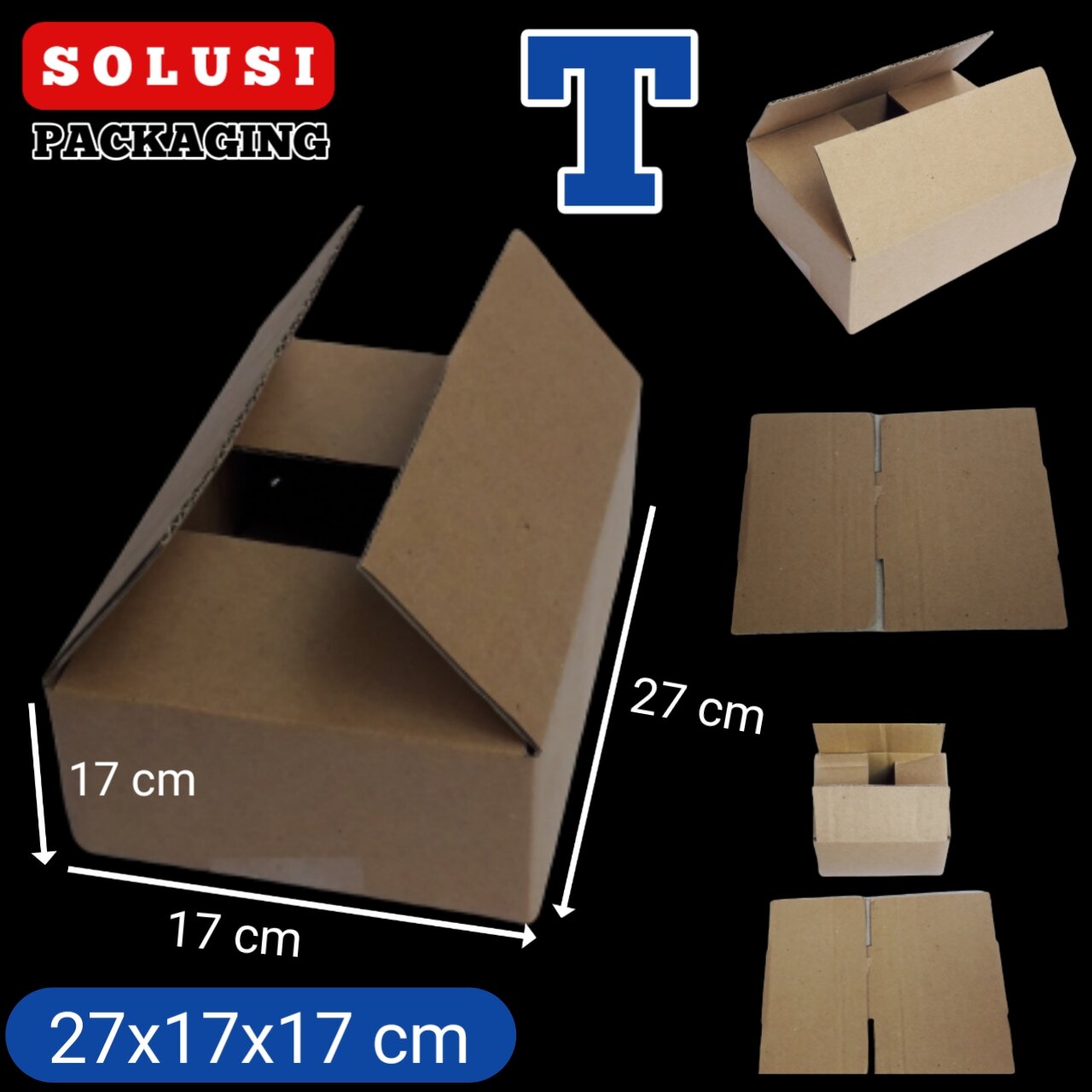 ISI 10 PCS Kotak Kardus Karton Polos Box Kemasan Dus Packaging Standart ...