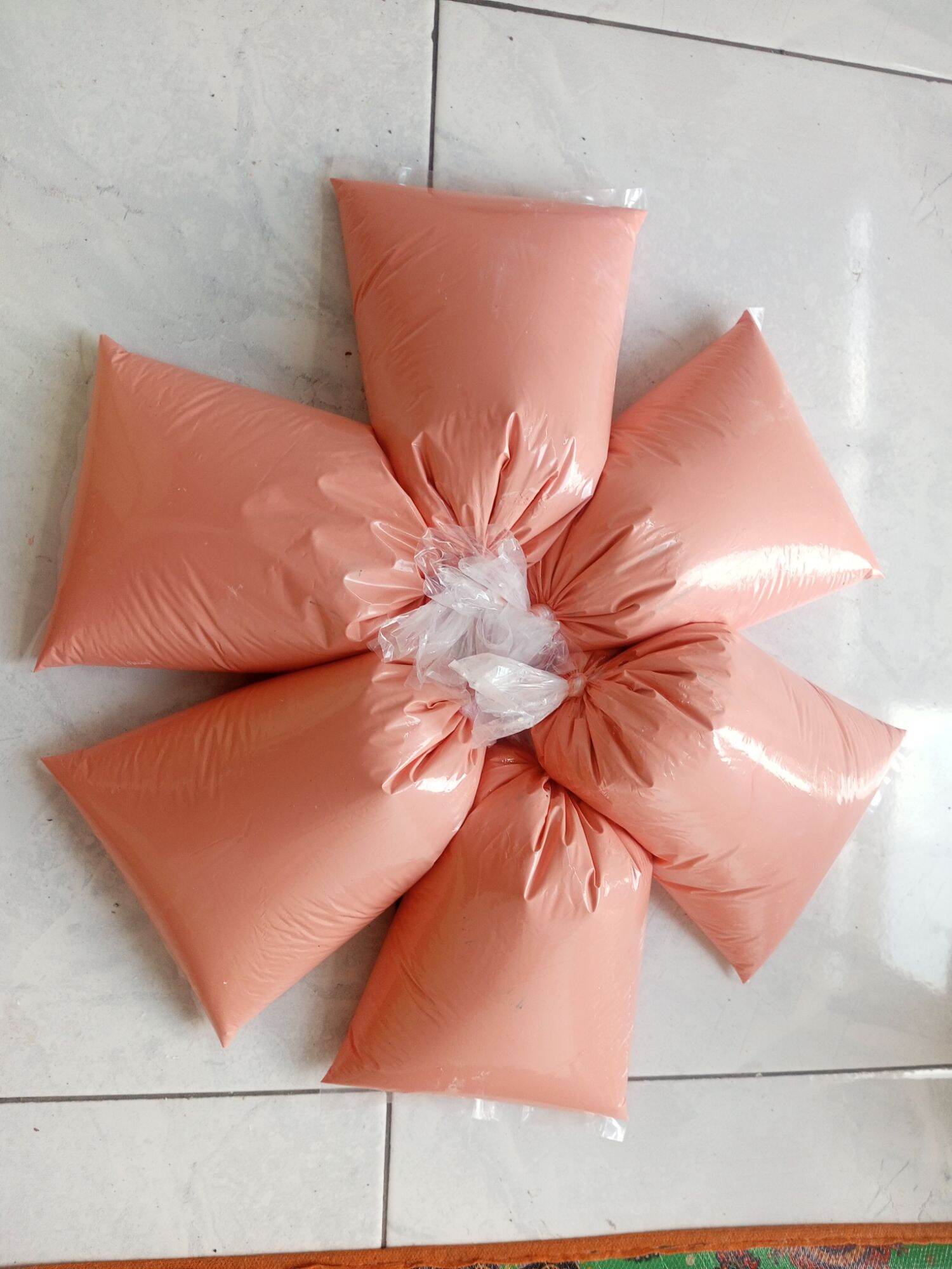 Cat tembok kiloan 1kg warna pink salem, cat kiloan, cat tembok 1kg, cat ...