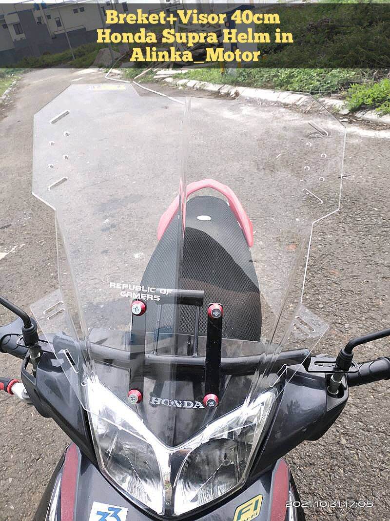 PAKET Breket+Visor 40cm V.1 Honda Supra Helm in | Supra 125 | Blade ...