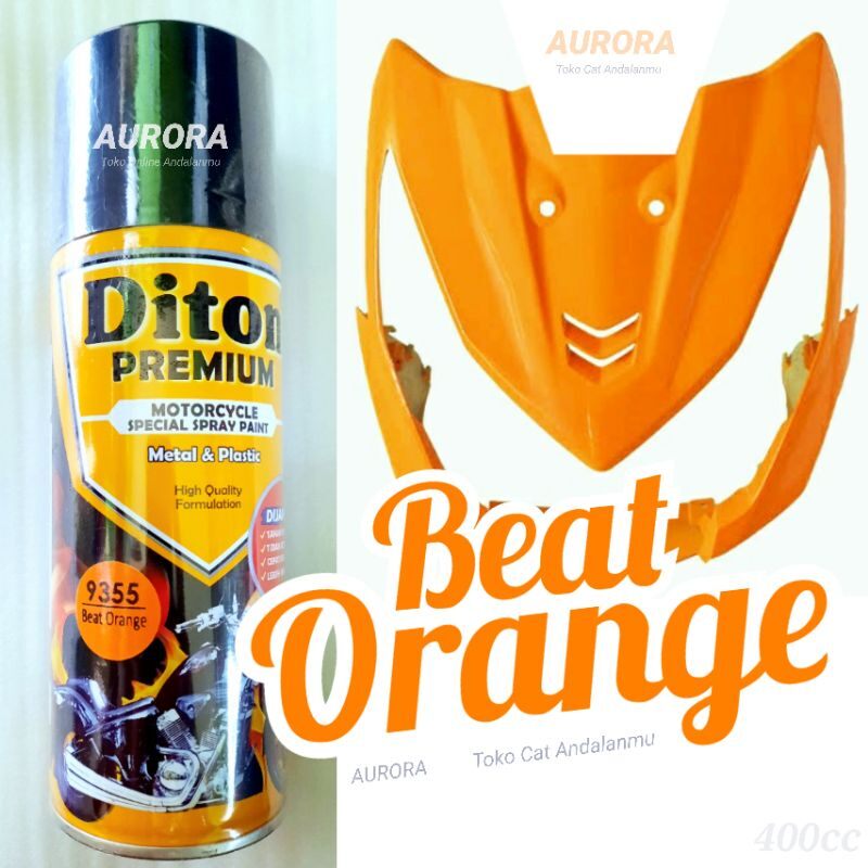 (JAWA-BALI) Cat Pilok Diton Premium 9355 Beat Orange Oren 400ml ...