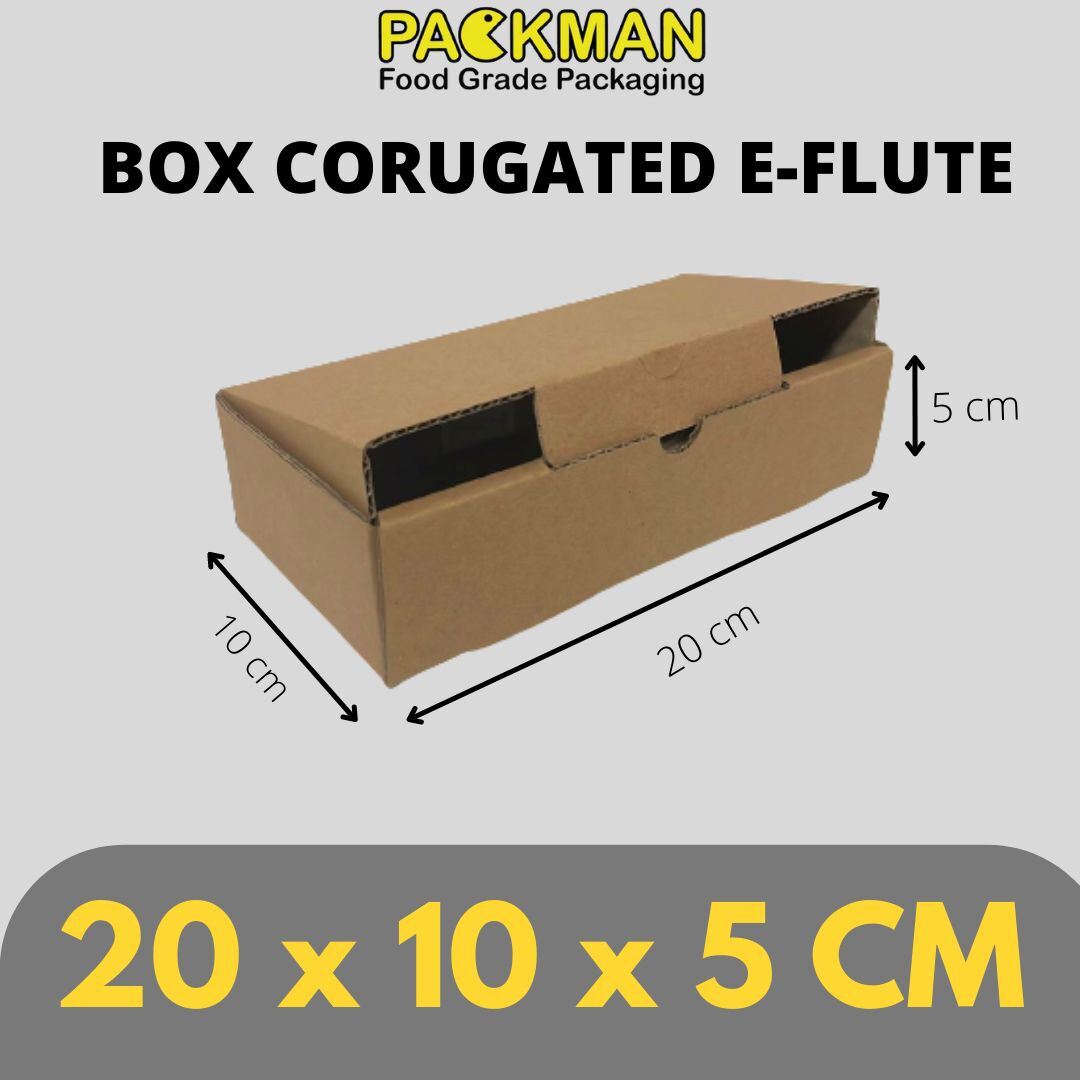 KARDUS 20x10x5 cm ( SATUAN ) / BOX KARTON CORUGATED DIE CUT E-FLUTE ...