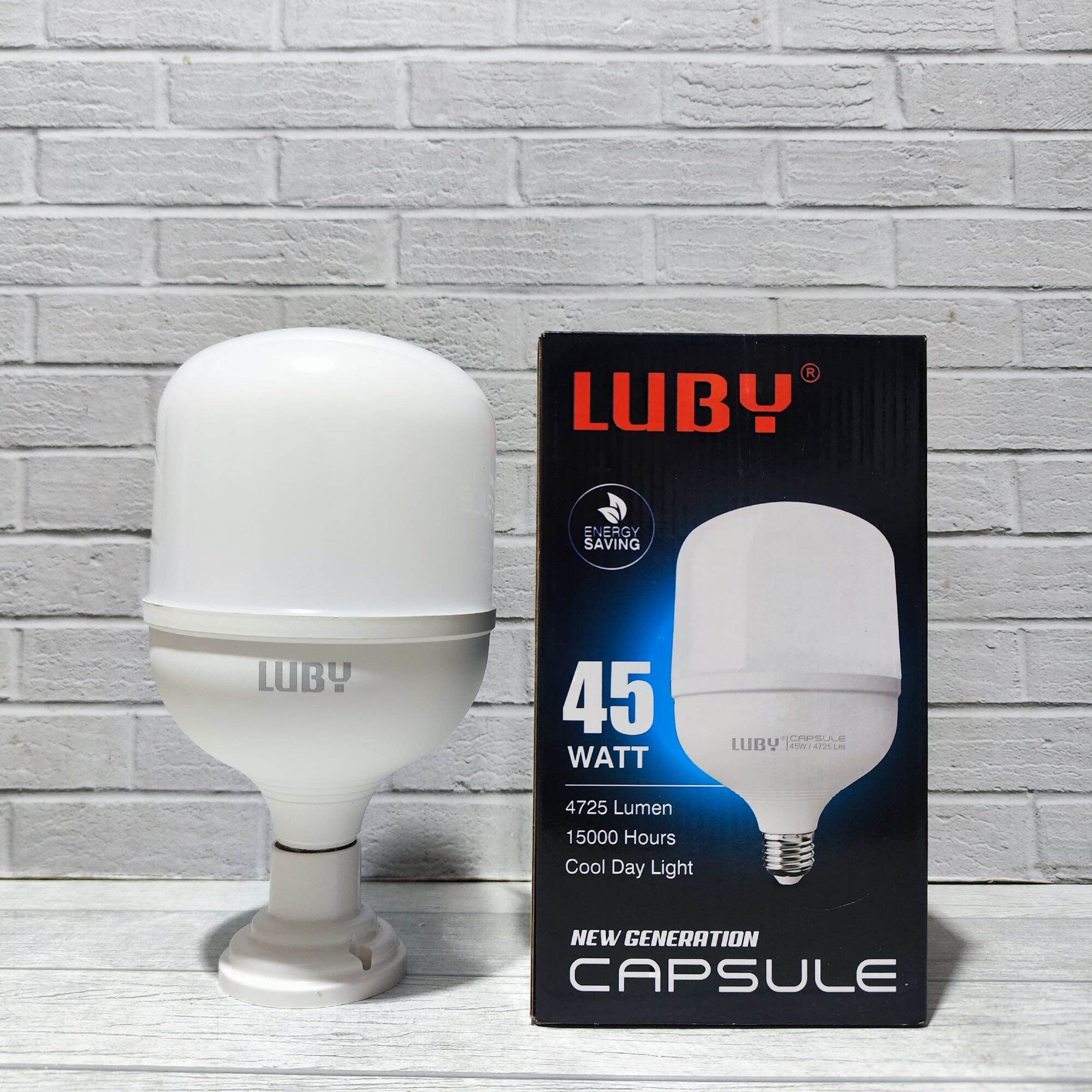 LUBY LAMPU LED BULB CAPSULE 45W 45 WATT CAHAYA PUTIH SNI BERGARANSI 1 ...