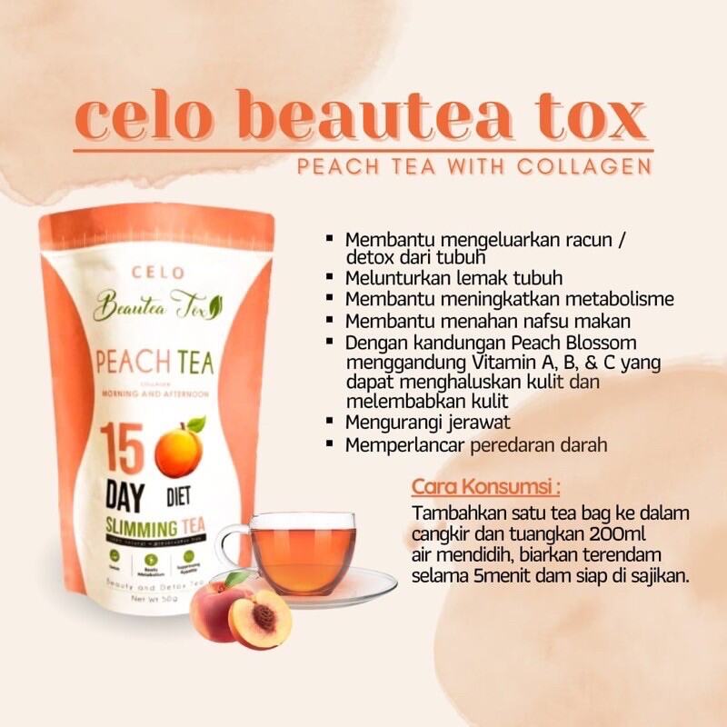 Celo Beauty Tox ( Peach Tea ) | Lazada Indonesia