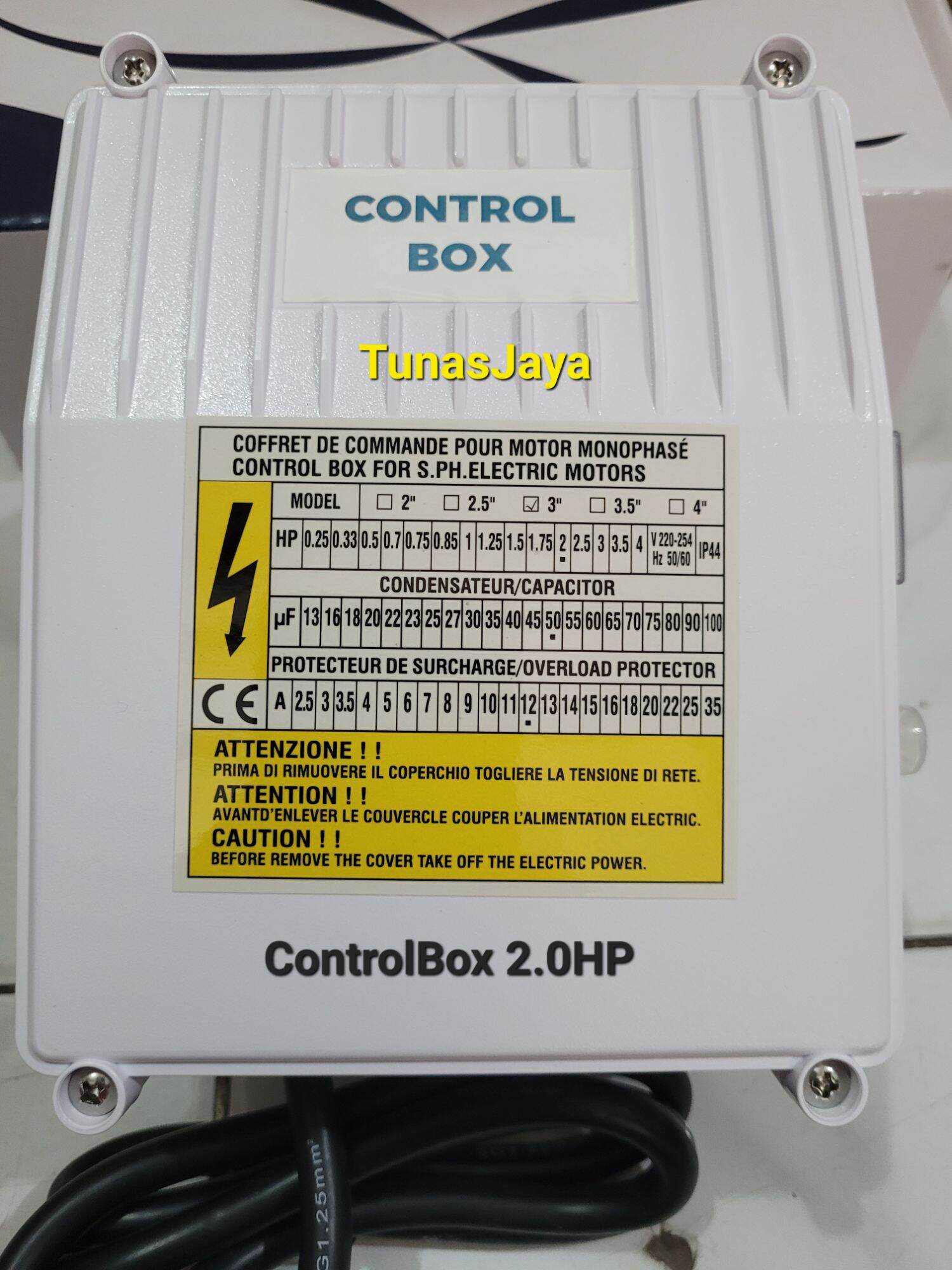 control box/panel pompa air satelite/sumersible 2hp | Lazada Indonesia
