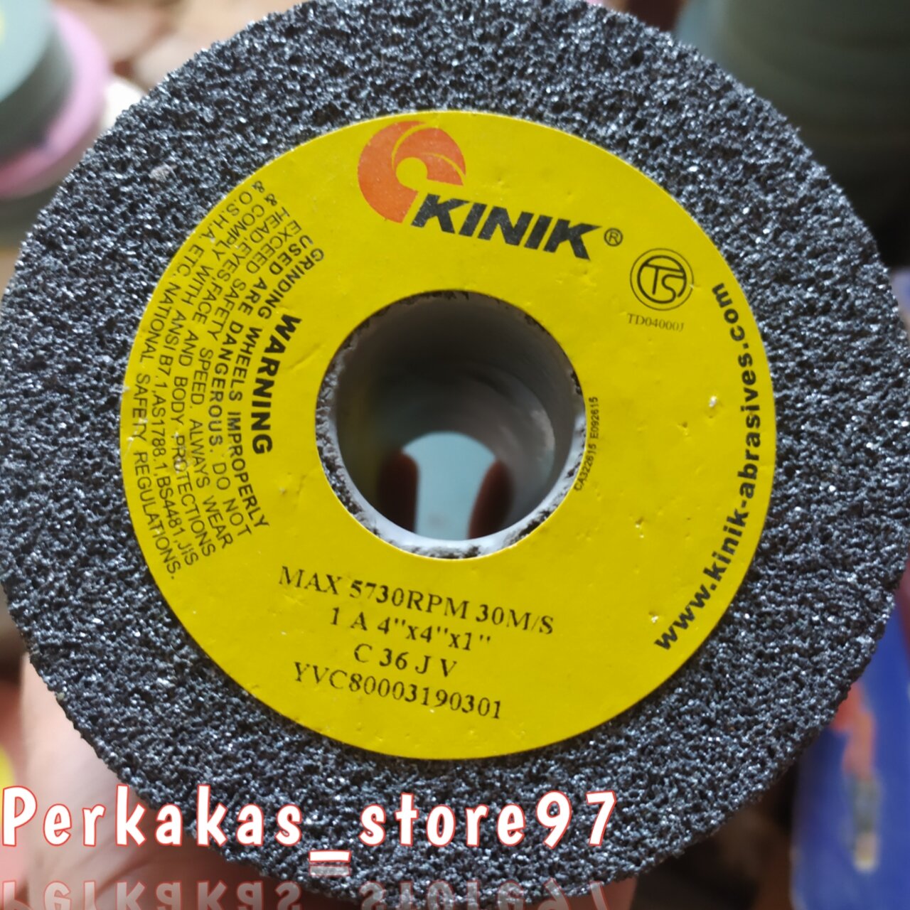 Batu grinda kinik 1A 4"×4"×1" C 36 JV batu Kinik grinding wheel batu ...