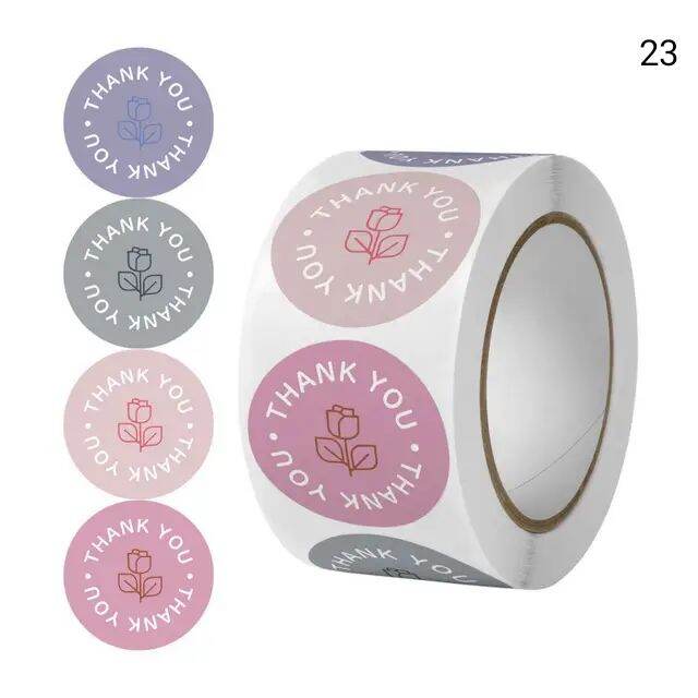 100 pcs Sticker Stiker Thank You Terima Kasih Thankyou Tq Terimakasih ...
