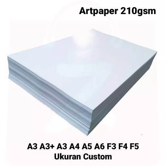 Kertas Artpaper/konstruk 210gsm A3 A4 A5 A6 F3 F4 F5 Custom Ukuran ...