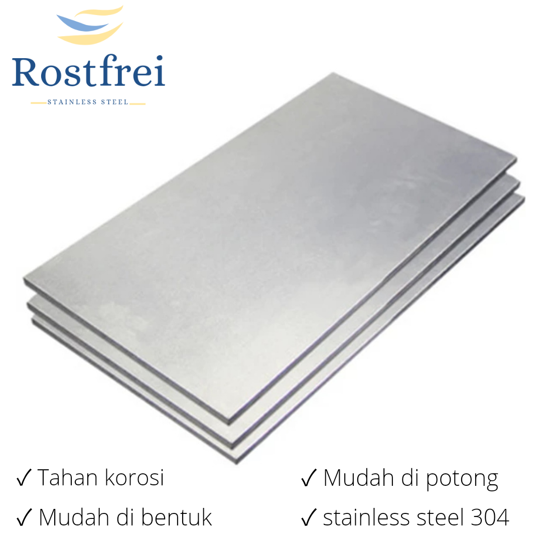plat stainless 304 tebal 3mm lebar 50x50cm | Lazada Indonesia