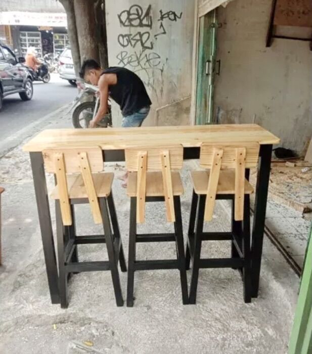 Meja Bar mini minimalis Terlaris full kayu jati belanda | Lazada Indonesia