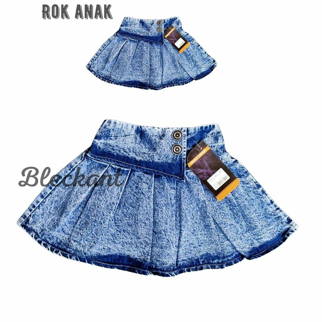 rok jeans anak perempuan terbaru kancing dan rempel | Lazada Indonesia