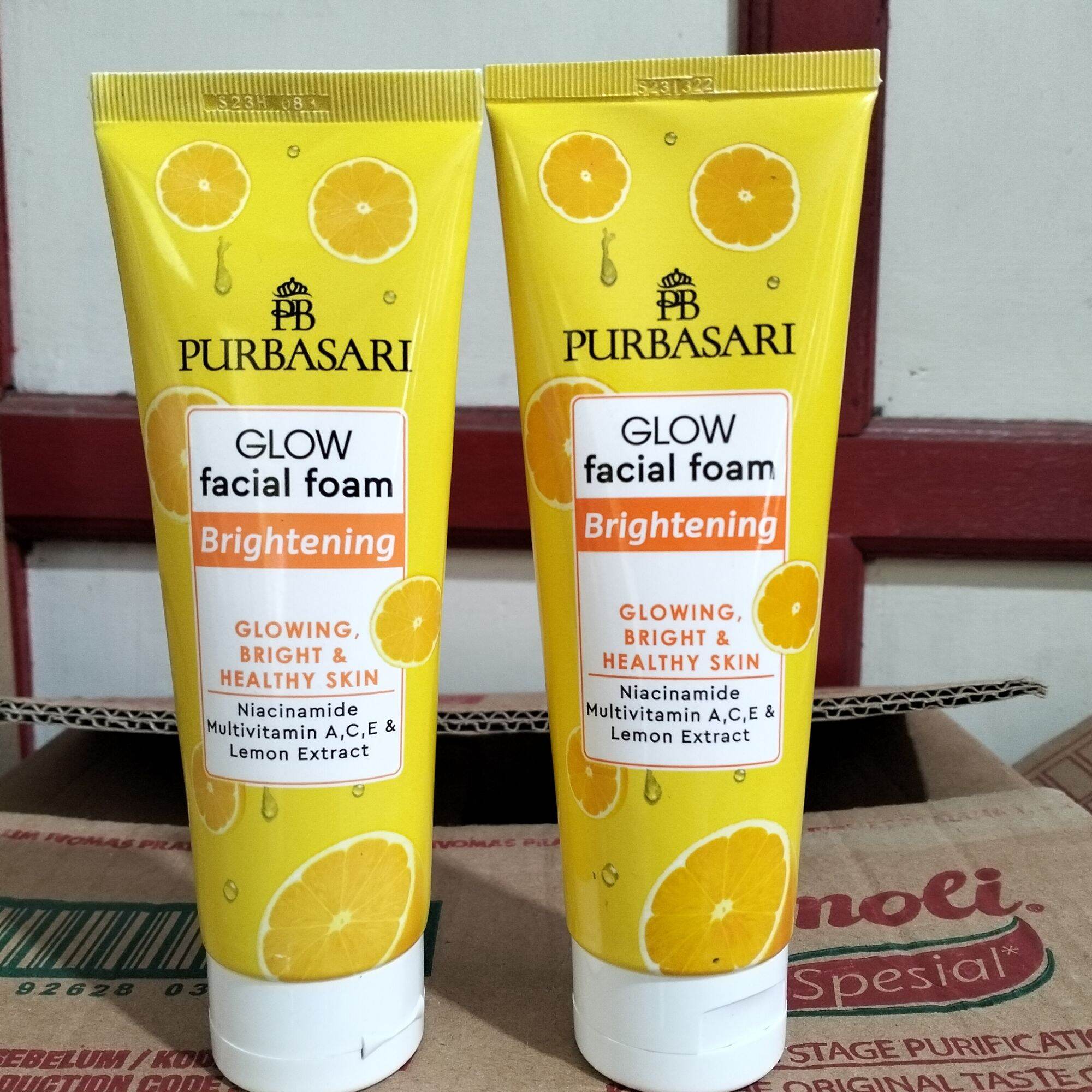 Purbasari glow facial foam brightening 100 gr original | Lazada Indonesia