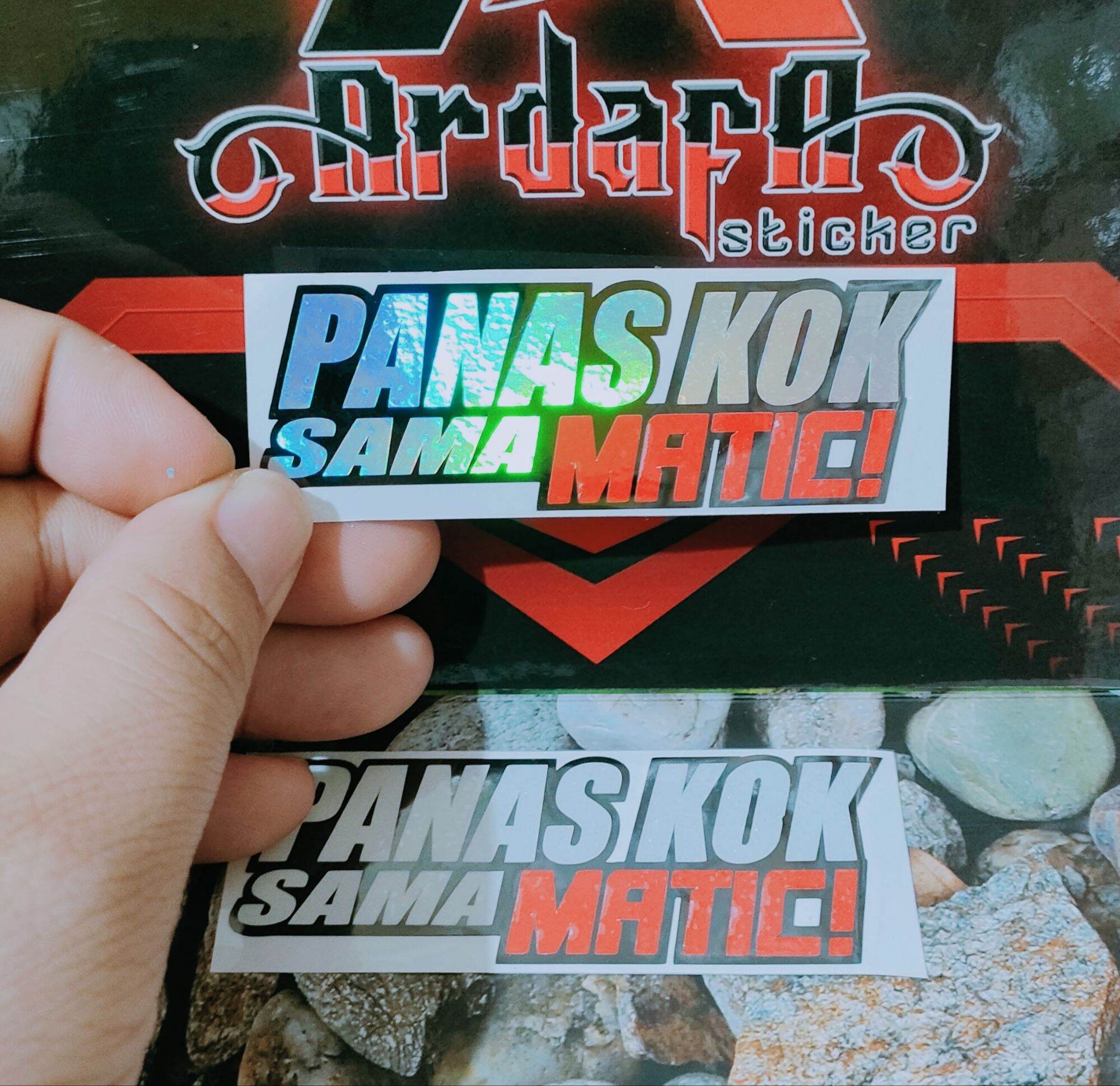 Sticker PANAS KOK SAMA MATIC STIKER MOTOR | Lazada Indonesia