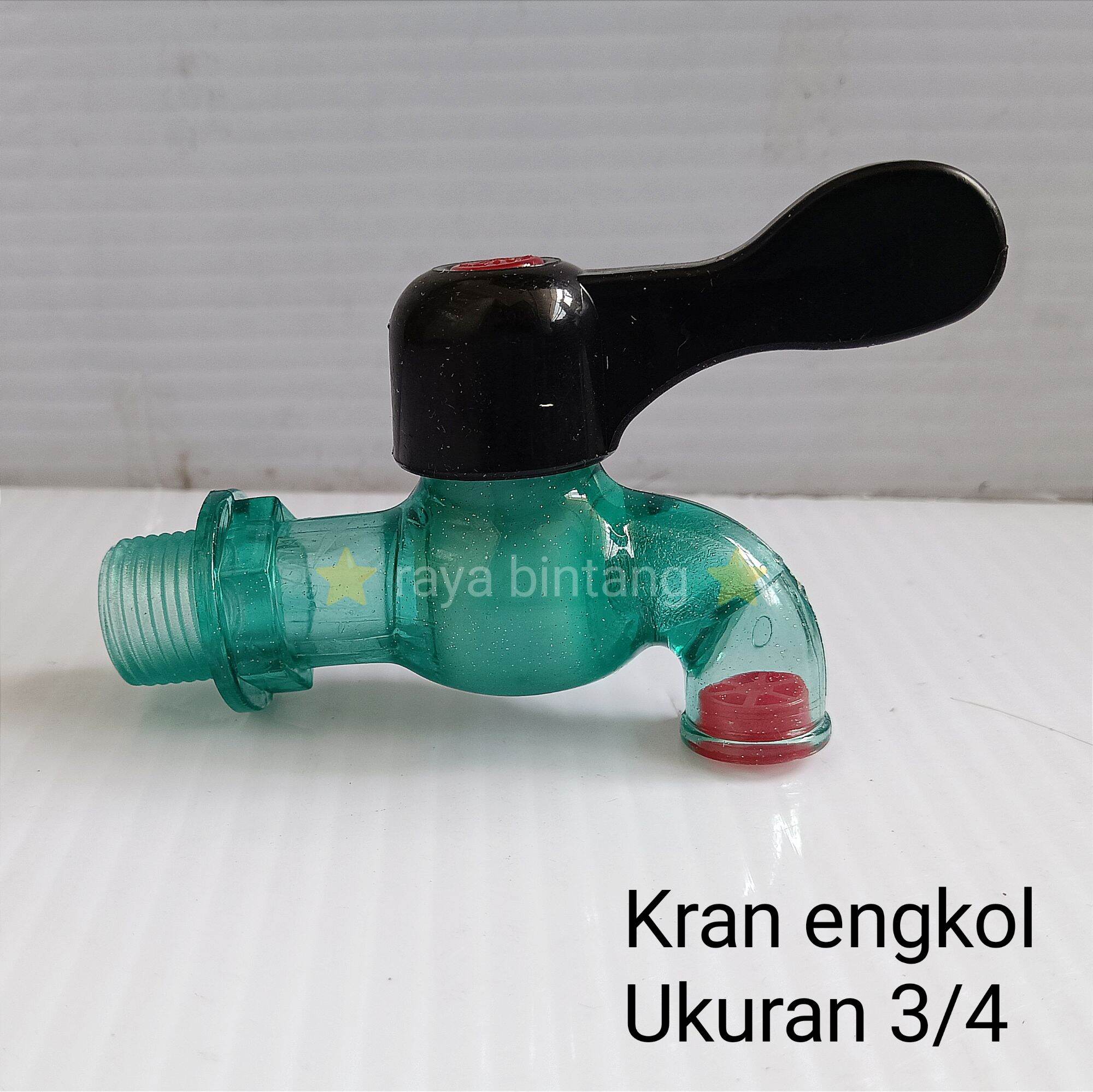 KRAN ENGKOL PVC 3/4 kran tembok transparan lotus pipa keran putar ...