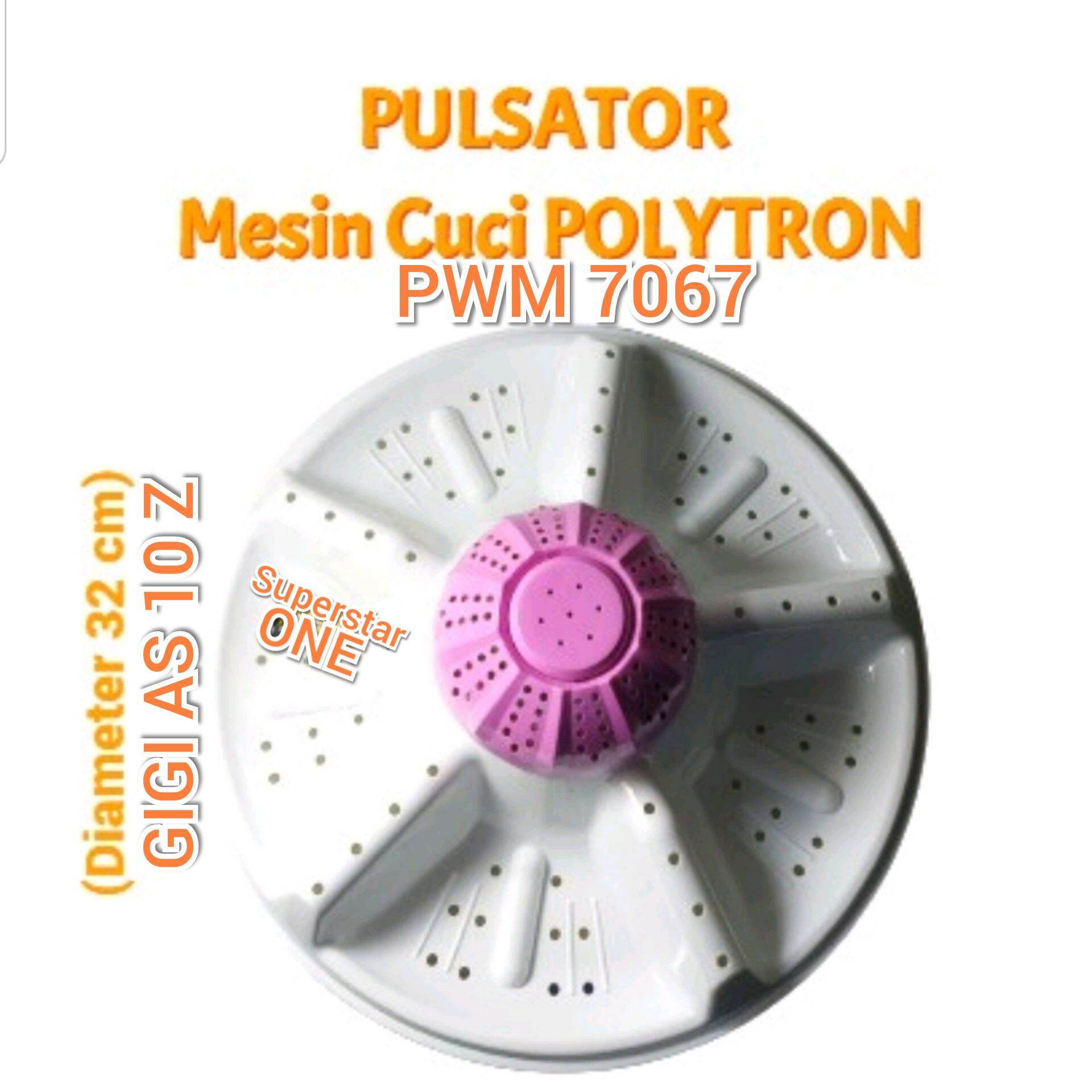 PULSATOR MESIN CUCI POLYTRON PWM 7067 DIAMETER 32CM GIGI AS 10 Z ...