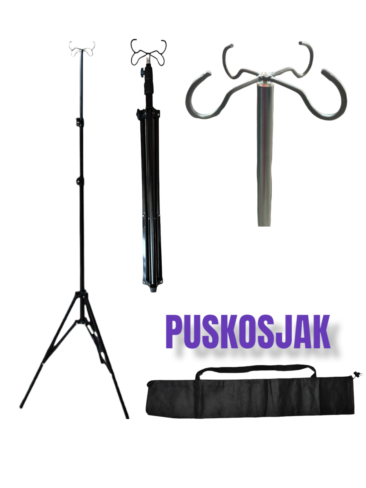 TIANG INFUS PORTABLE 4 PENGAIT + TAS | Lazada Indonesia